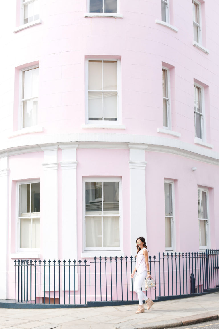 Pink Outfit In Pretty Little London | Alyson Haley