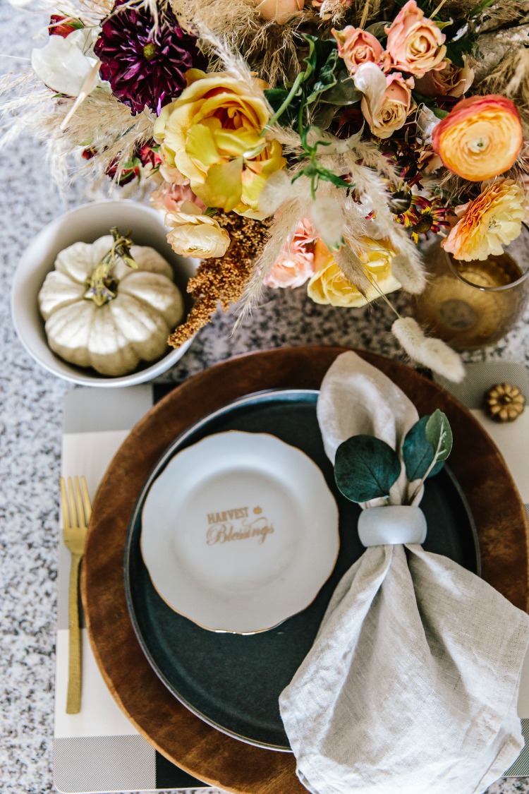 Place Setting Inspiration For Your Fall Tablescape | Alyson Haley